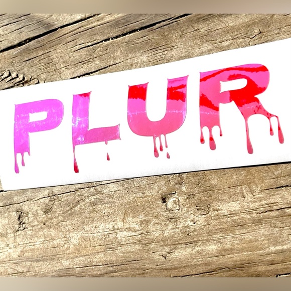 Other | Plur Sticker Hot Red Holographic | Poshmark